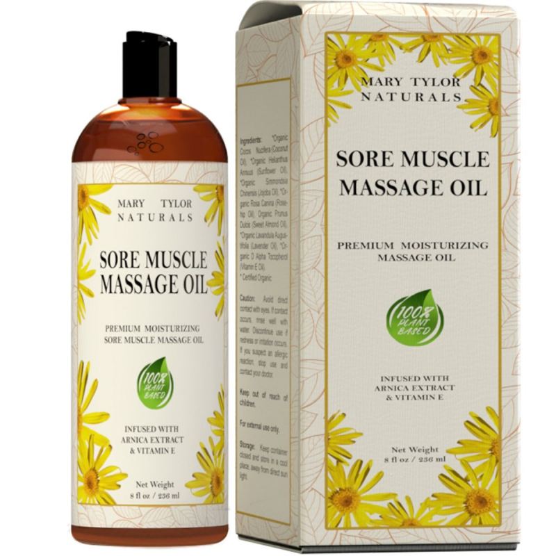 Sore Muscle Massage Oil W Arnica Extract By Mary Tylor Naturals